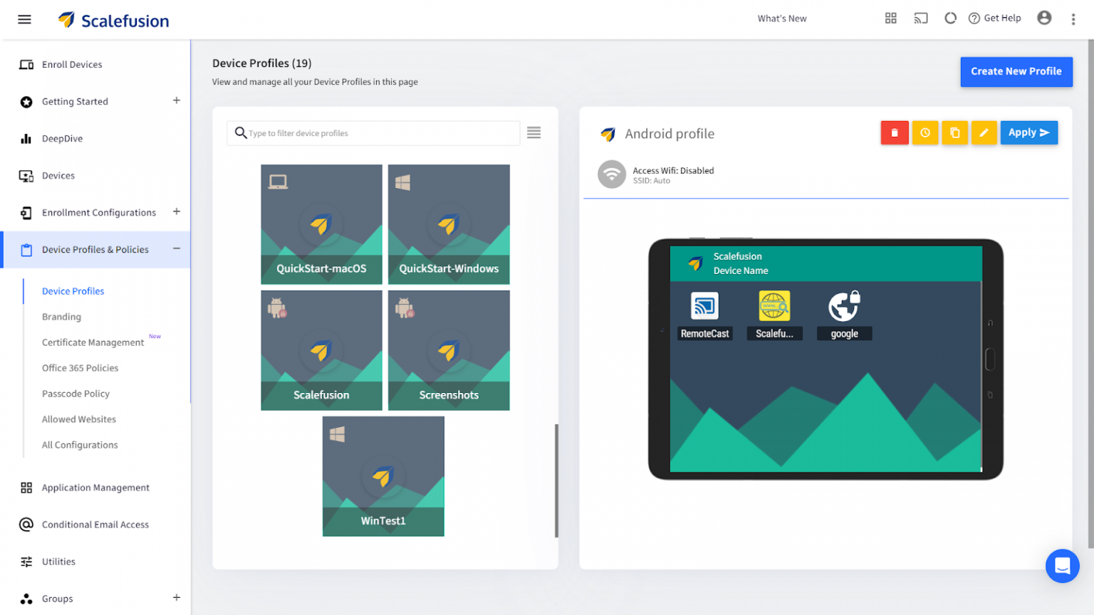Blocking unmanaged apps installed on Android, iOS, & Windows