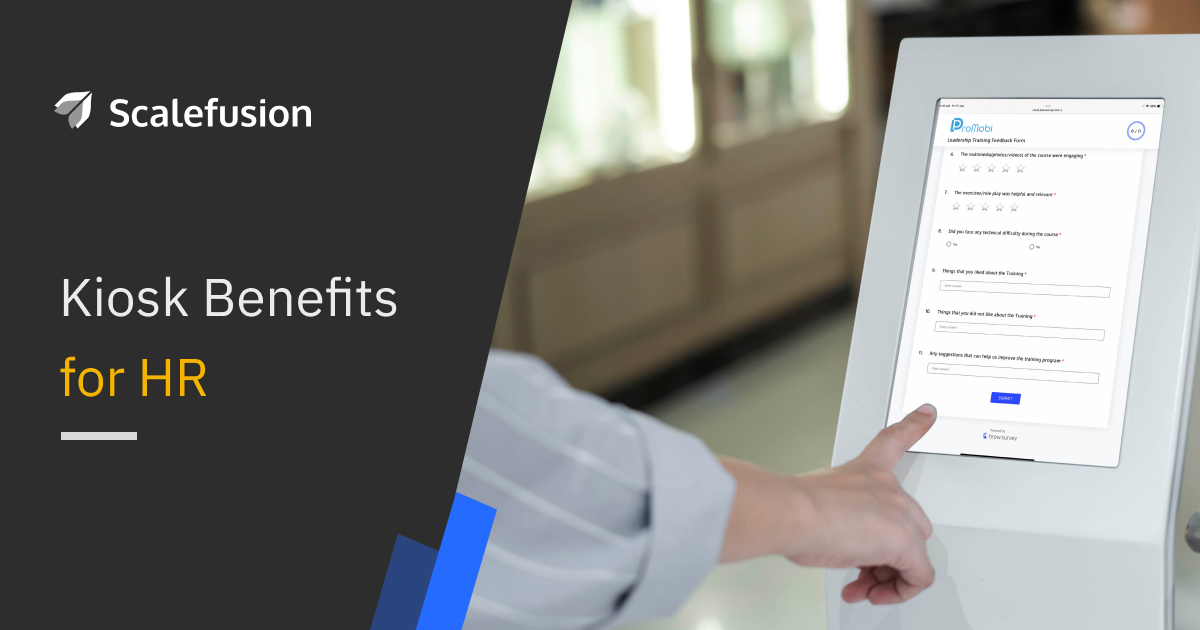 How Can Your Human Resources Department Benefit From Kiosks