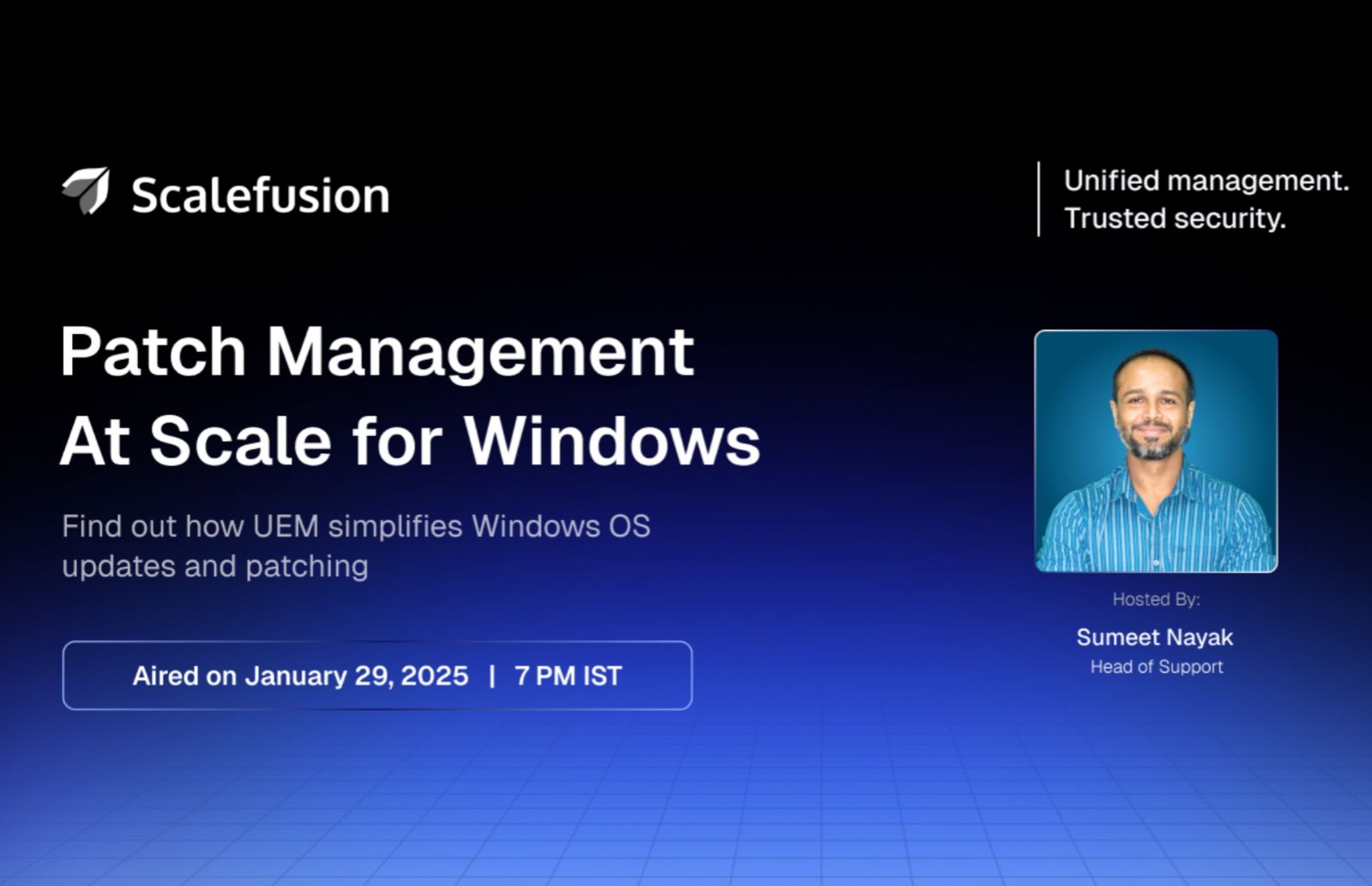 Mastering Windows Patch Management with Scalefusion UEM | Webinar