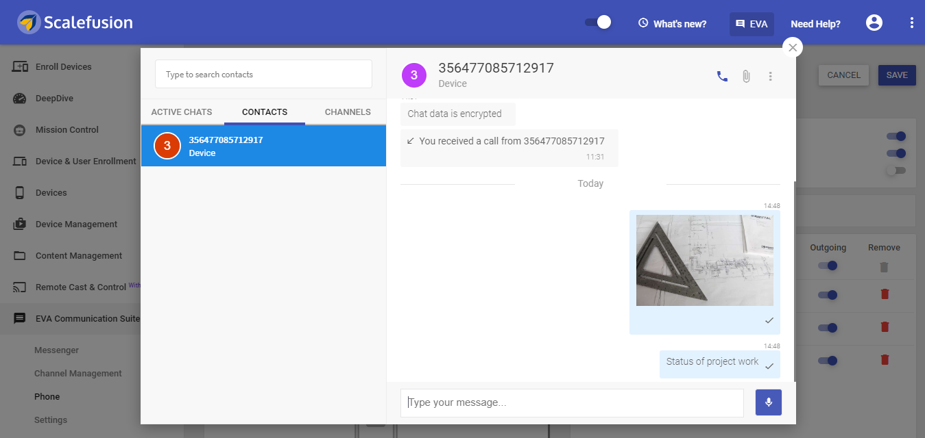 Ensure Simplified Business Communication with Eva | Scalefusion Blog