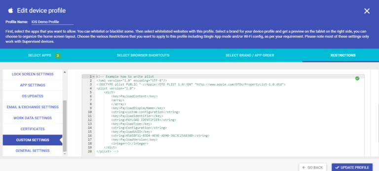 How to Use Custom Payload on Apple Devices via MDM | Scalefusion Blog