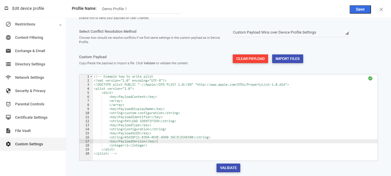 How to Use Custom Payload on Apple Devices via MDM | Scalefusion Blog