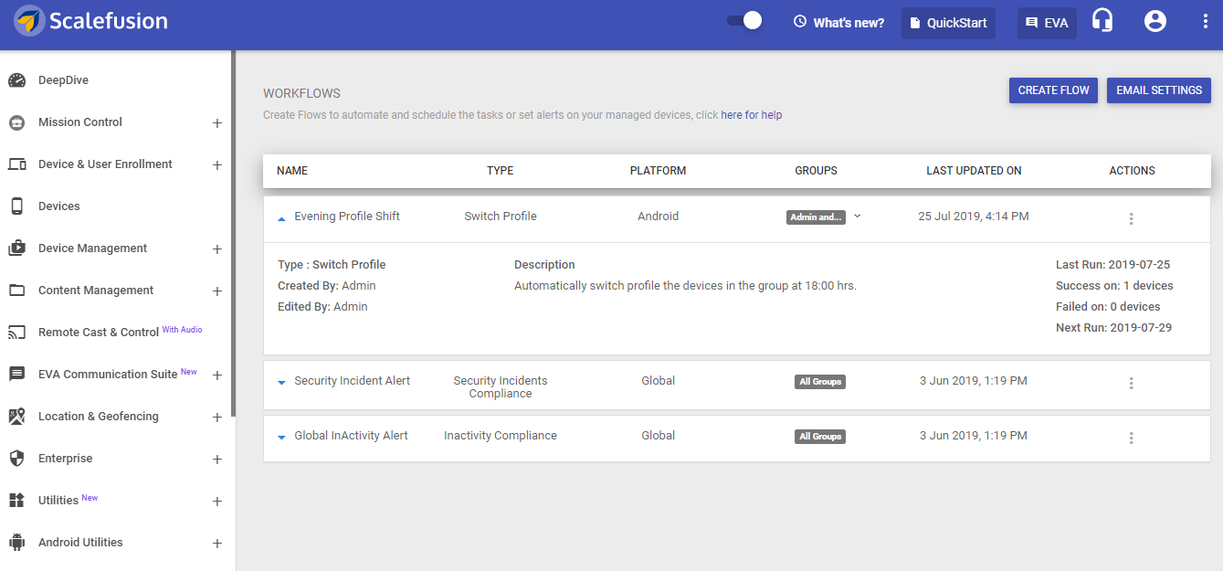 Enable Device Sharing between Shift Employees with Workflows