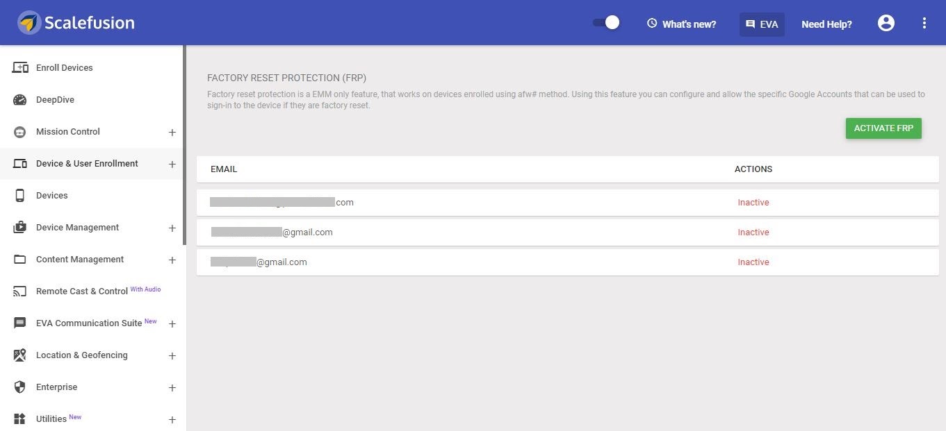 Factory Reset Protection on Android Devices Using Scalefusion