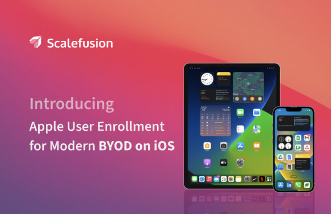 Apple-Benutzerregistrierung für modernes BYOD auf iOS | Scalefusion