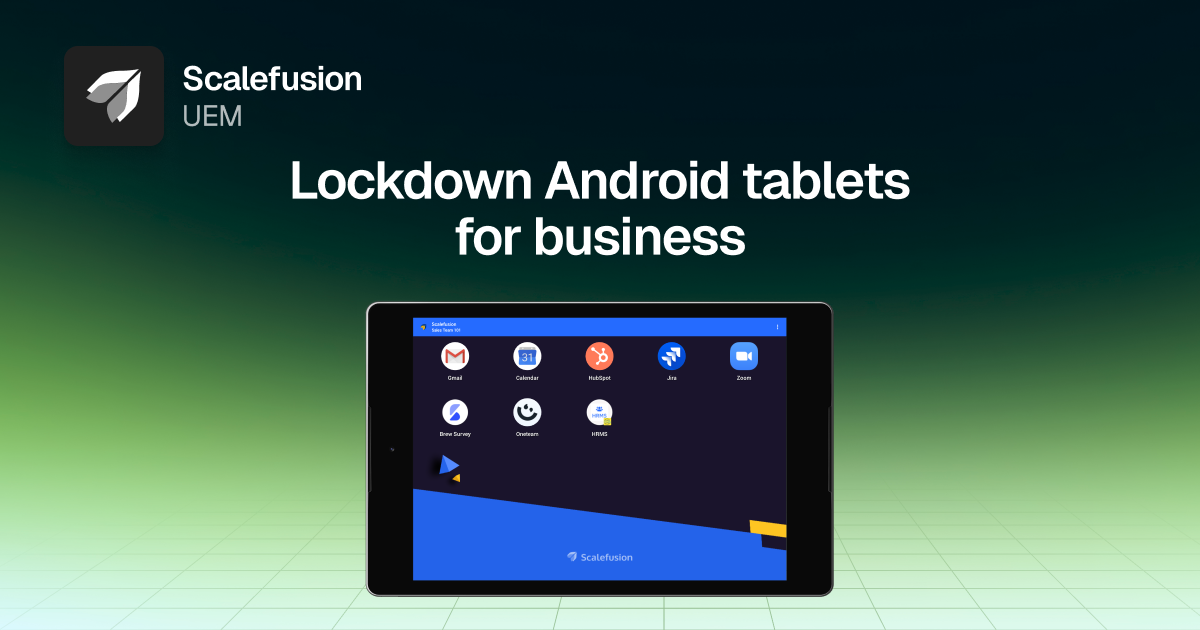 Lockdown Android Tablet for Business Purposes