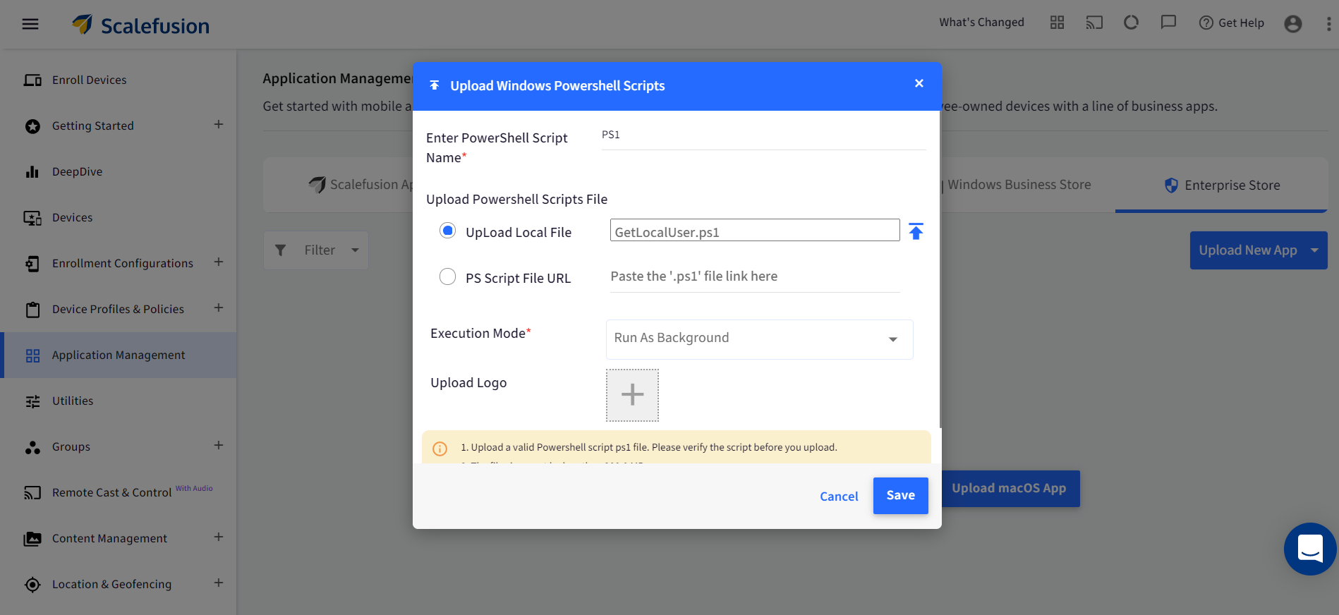 How To Deploy And Run Powershell Scripts Using Scalefusion Scalefusion Blog 9339