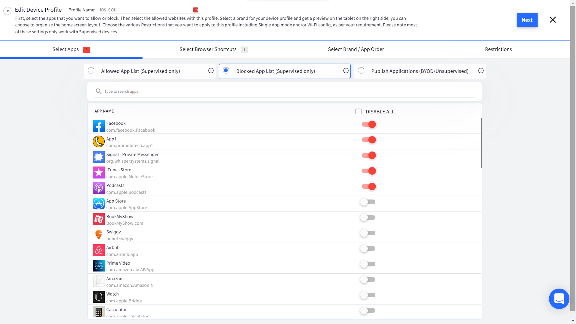 How to Whitelist or Blacklist apps on Android & iOS | Scalefusion Blog